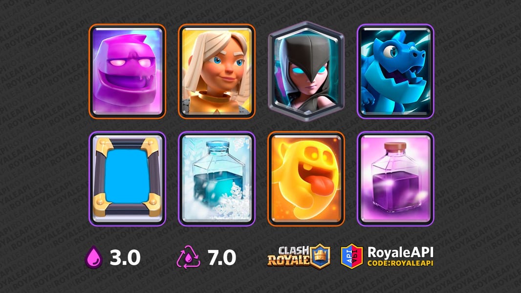 EGolem EDrag NW Freeze Battle Healer Electro Dragon Elixir Golem Freeze Heal Spirit Mirror Night Witch Rage Deck Statistics RoyaleAPI