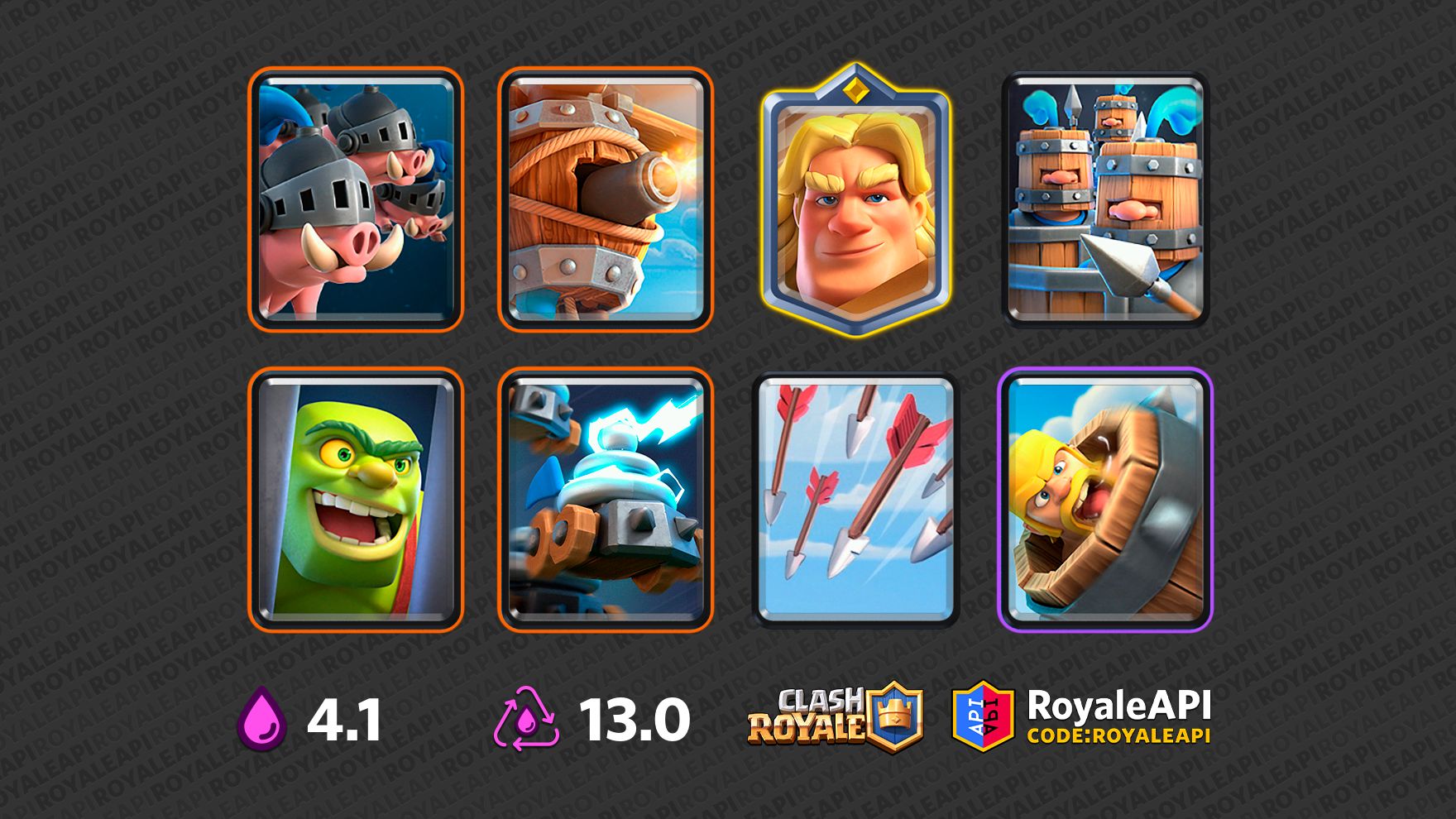 RHogs GK RR FM - Arrows, Barbarian Barrel, Flying Machine, Goblin Cage ...