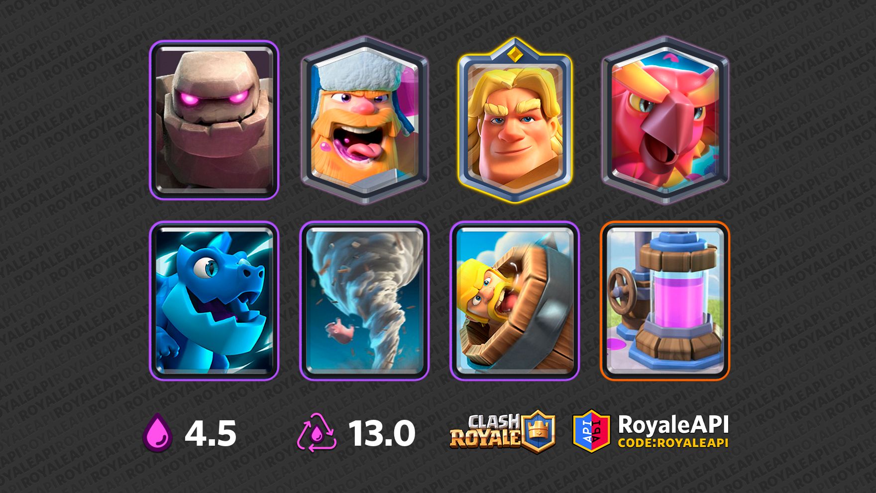 Golem GK Phoenix EDrag - Barbarian Barrel, Electro Dragon, Elixir ...