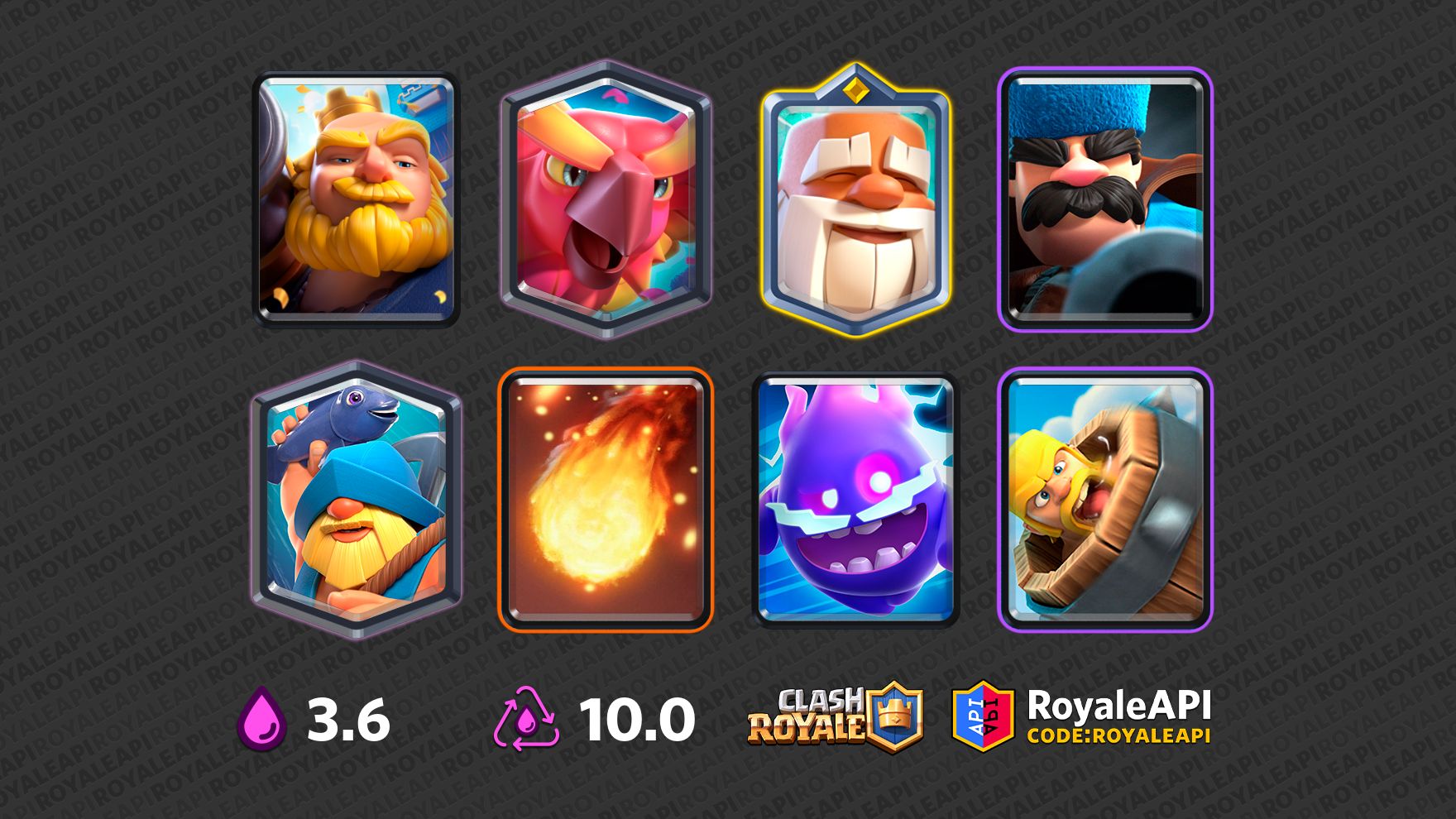 RG Monk Phoenix FishBoy - Barbarian Barrel, Electro Spirit, Fireball ...