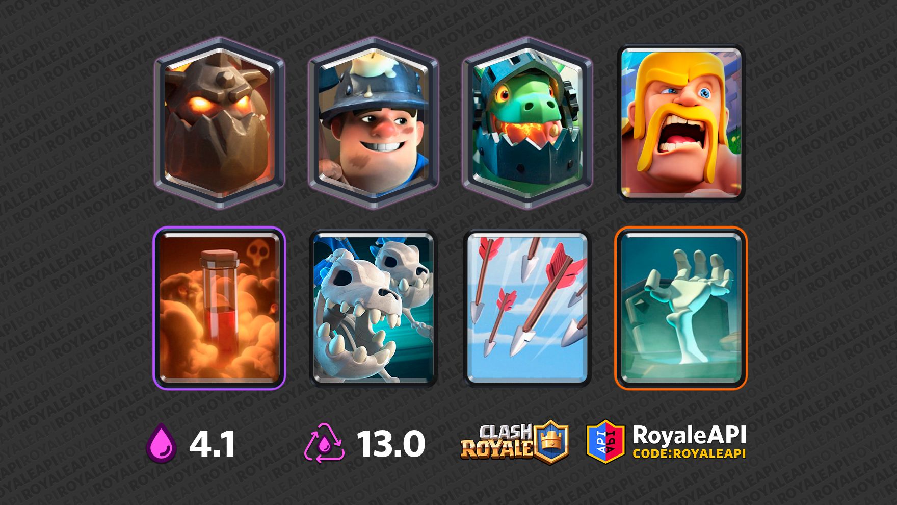 LH Miner Poison Double Dragon - Arrows, Barbarians, Inferno Dragon ...